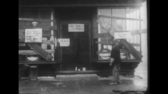 United States: 1930s: People in street during the Great Depression. Men ...