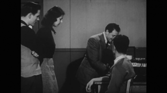 UNITED STATES: 1950s: teacher monitors stress response in student ...
