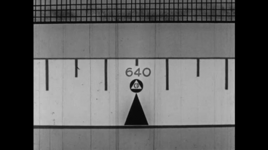 1950s: UNITED STATES: animation of radio frequency for news _update_s ...