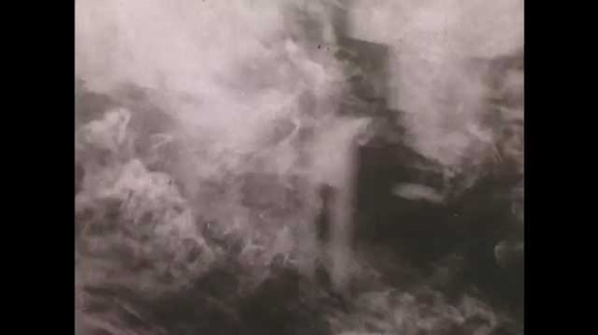 1950s: Smoke. Photos of hospitals destroyed by fire. Cutaway drawing of ...