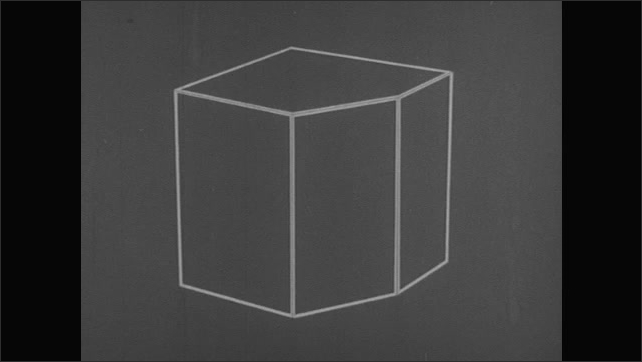 1950s: United States: Schematic Drawing Of Object Inside Imaginary Box ...