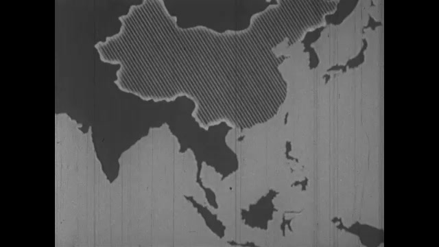 1940s: Map of Southeast Asia, highlighting China, Korea, Indochina ...