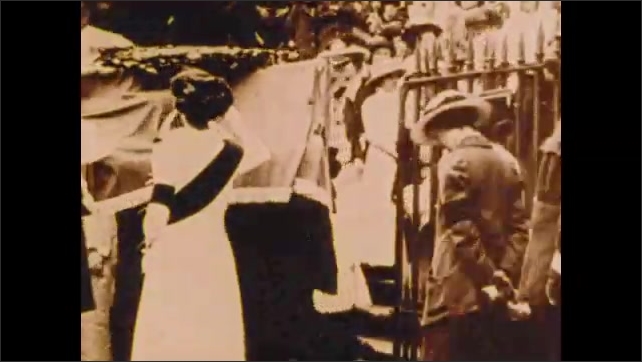 1900s: People run toward horse race accident. Pallbearers carry casket ...