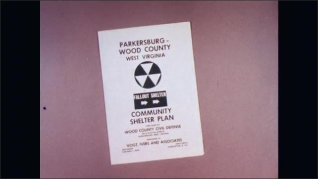 1960s: UNITED STATES: Community shelter plan leaflet. Radioactive farm ...