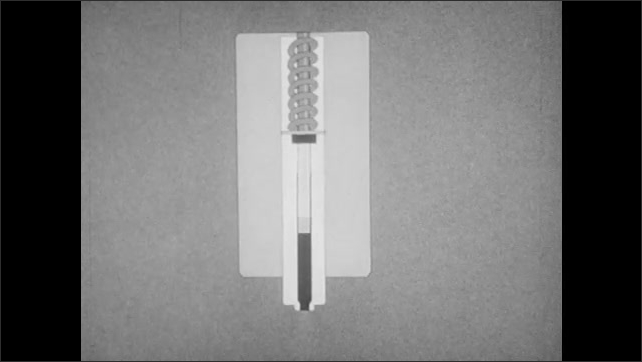 1940s: Graphics: Coil and cylinder mechanism, incoming liquid ...