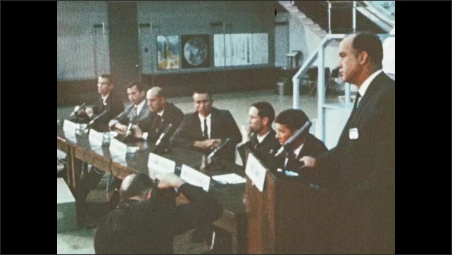 1960s: UNITED STATES: prime flight crew for first Apollo mission. NASA ...