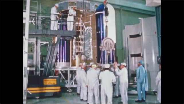 1960s: UNITED STATES: reinforced joints on spacecraft. Scientists and ...