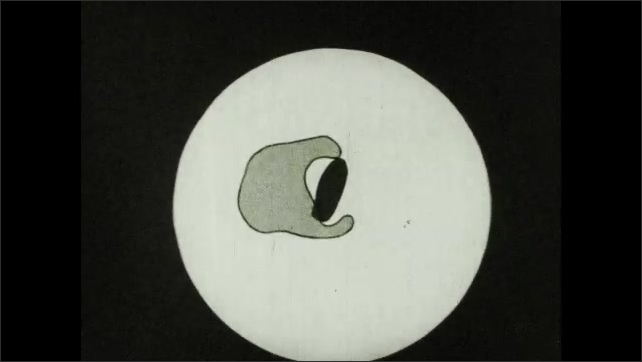 1930s: Girl sews thread through folded paper. Hands draw needle and ...