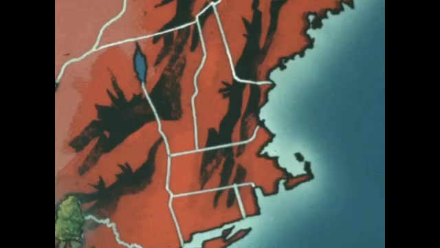 1770s: Men on battlefield. Man falls. Map of American colonies ...