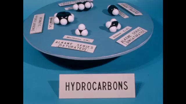 1960s: Molecules from each of the hydrocarbon series rotate with a ...