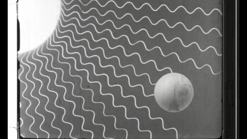 1960s: Drawing of wave radiation from the sun hitting the Earth. Radio ...