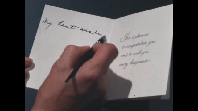 1960s: Agenda for work conference. Secretary writes in congratulations ...