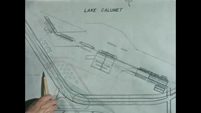 1950s: Plan drawing of the Lake Calumet General Cargo Terminal ...