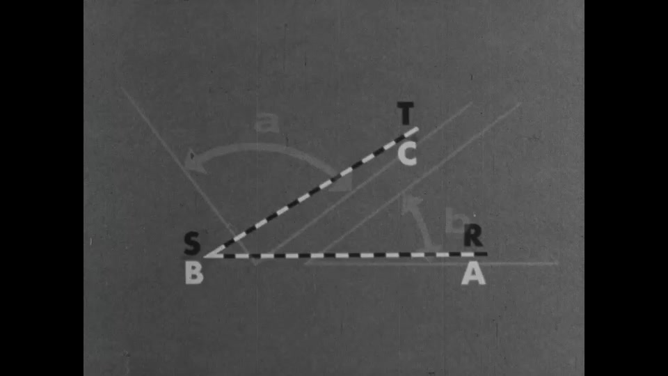 1960s: Two angles labeled, A and B. Two angles are placed side by side ...