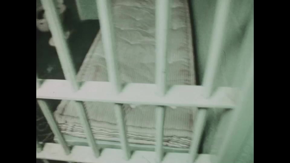 1970s: Jail cell. – Archival Footage