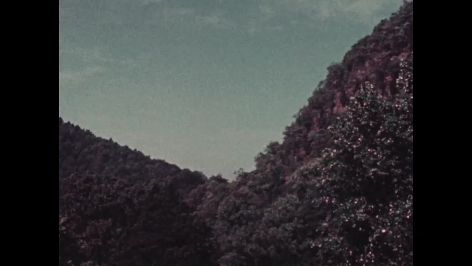 1950s: View of mountains. Map of Eastern US, arrows appear. Pan across ...