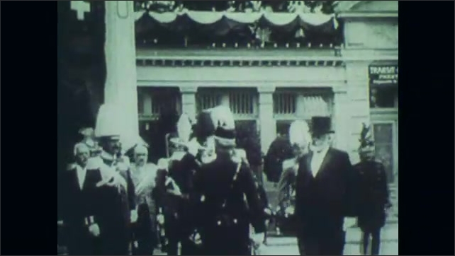 1980s: UNITED STATES: soldiers march in Soviet Union. Men on horseback ...