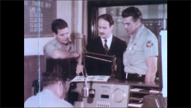 1970s: Hand drawn chart of emergency planning. Police in center with ...