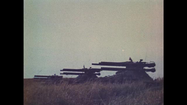 1960s: Artillery fired from tanks, boats, and planes. Structure ...