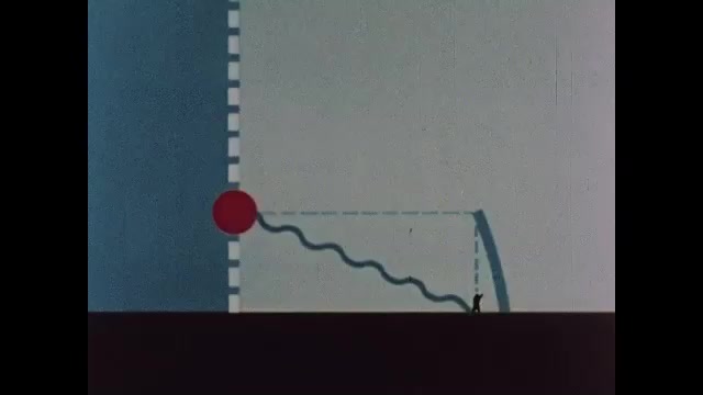 1960s: Chart. Needle attached to ball on chart. Needle points in ...