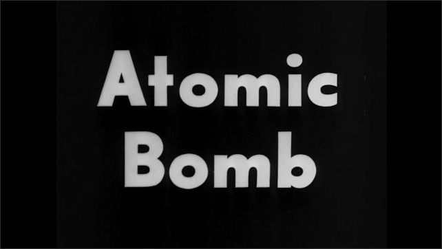 1940s: United States Navy film intro, Atomic Bomb. Very large factory ...