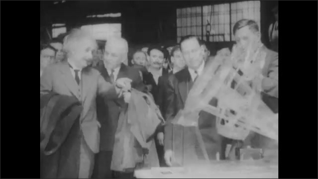 1960s: UNITED STATES: observatory in California. Einstein visits ...