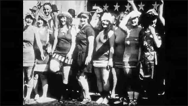 1920s: Women stand side by side, waving. Women sit in rows. – Archival ...