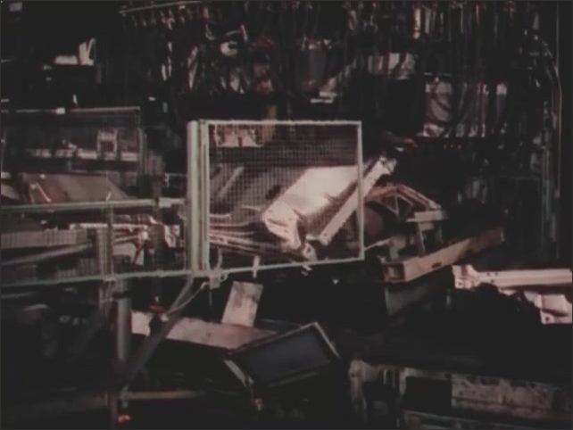 1950s: Machinery in operation. Men at work. – Archival Footage